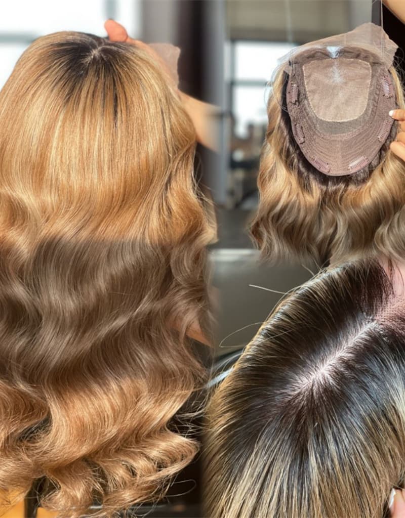 18inch 5*5 Lace Front +8*8 Toppers – SHY HAIR